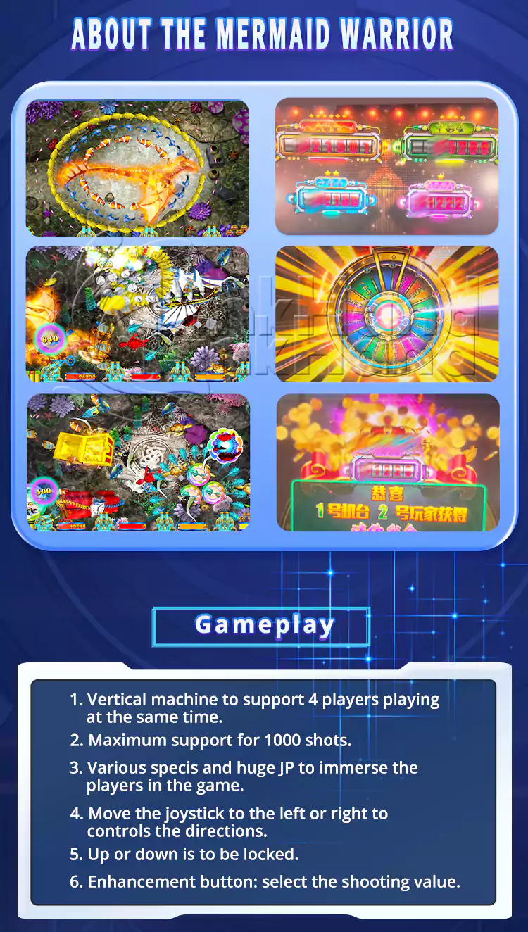 Arcade Game Table-Mermaid Warrior